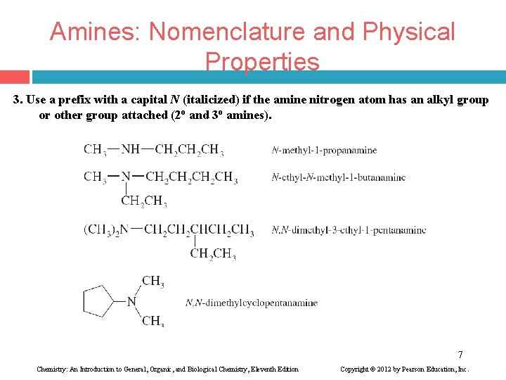 Amines Classification of Amines are basic nitrogencontaining compounds