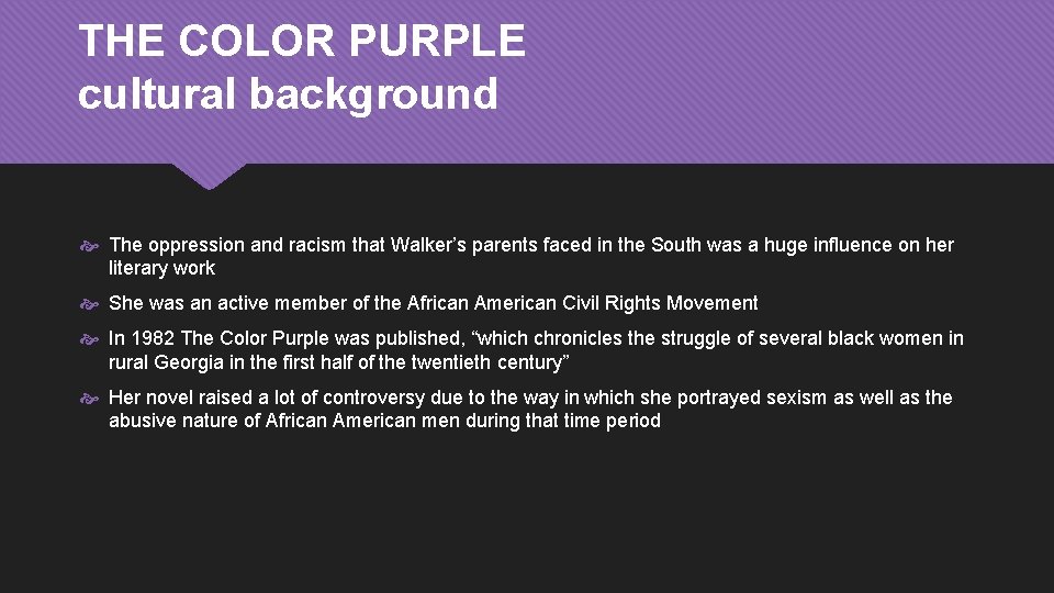 The Color Purple by Alice Walker Beloved by