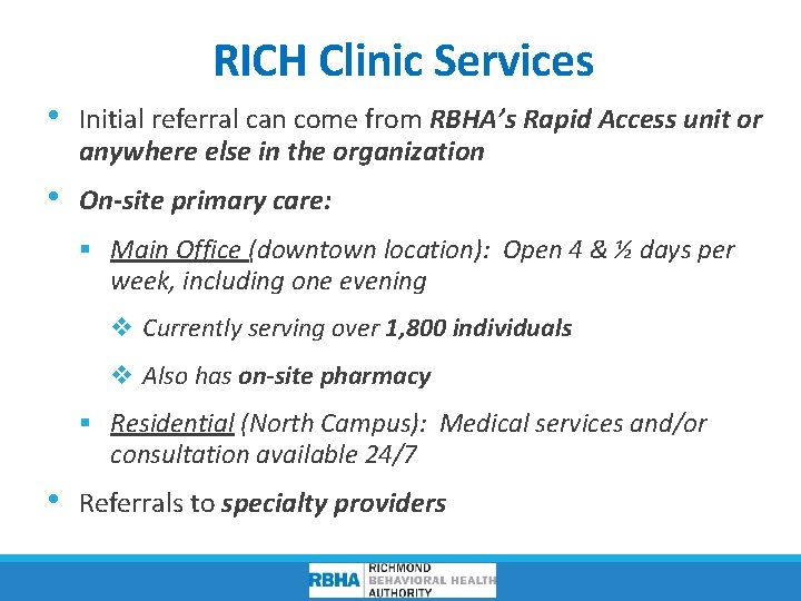 Integrating Primary Care RBHAs Journey to Whole Health