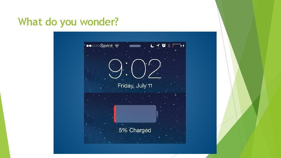 What do you notice What do you wonder