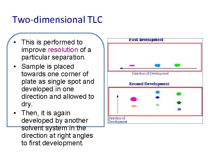 Thin Layer Chromatography Thin layer chromatography A chromatography