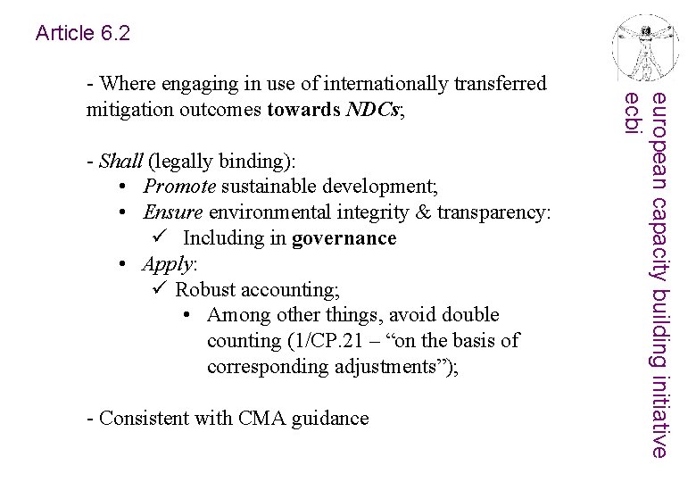 Article 6 Mechanisms EMISSIONS TRADING SUSTAINABLE DEVELOPT MEC