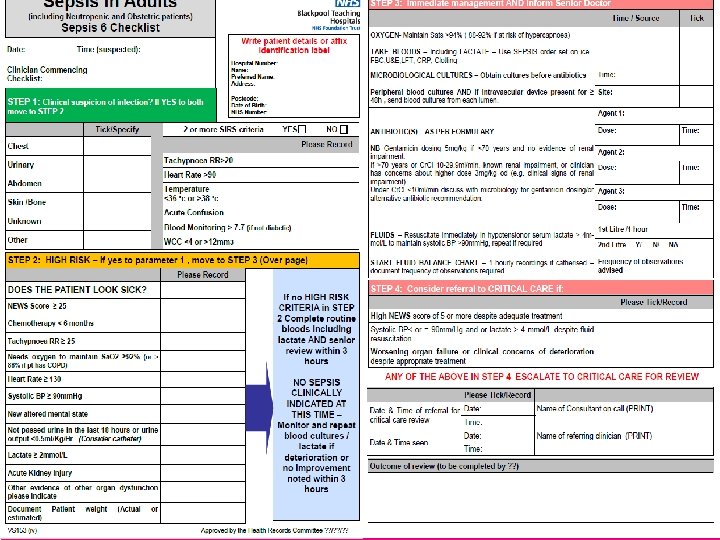 Clinical Pathways Special Focus on Sepsis Trevor Morris