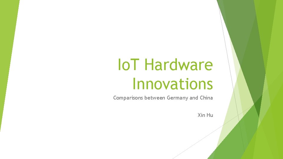 Io T Hardware Innovations Comparisons between Germany and