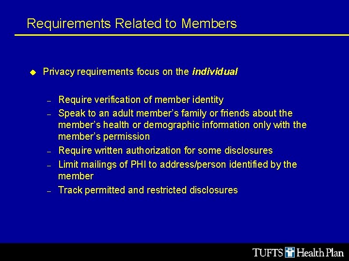Health Insurance Portability and Accountability Act Privacy Regulations