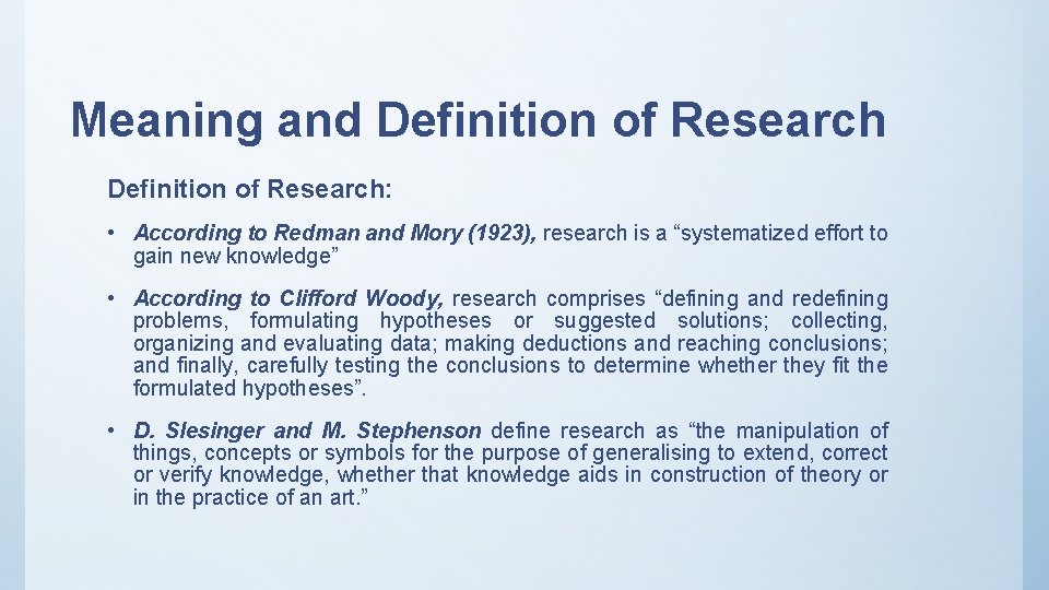 RESEARCH METHODOLOGY BBA V SEMESTER BBA 502 DR