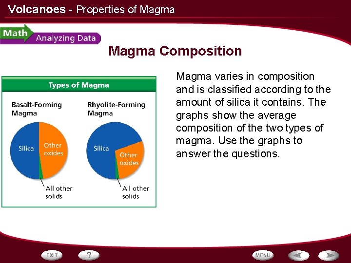 Volcanoes Table of Contents Volcanoes and Plate Tectonics