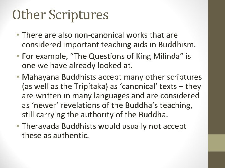 Buddhist Scriptures Dhamma Teachings of the Buddha Originally