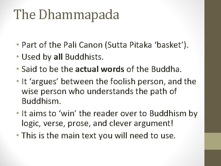 Buddhist Scriptures Dhamma Teachings of the Buddha Originally
