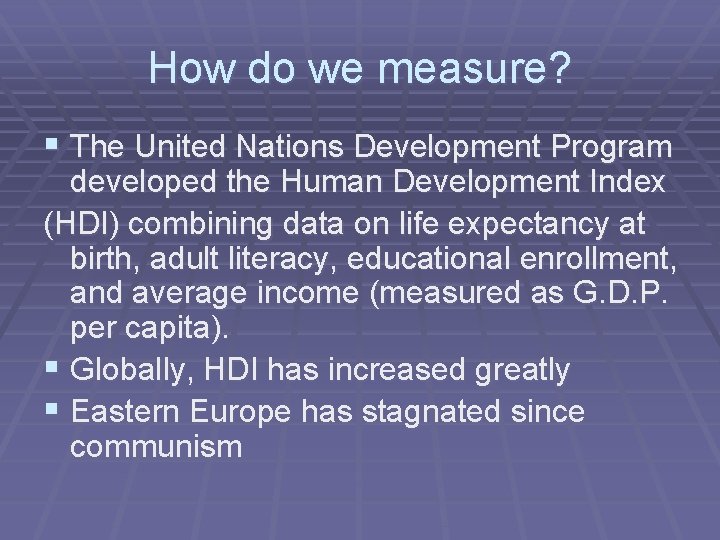 How do nations develop economically Warm up What