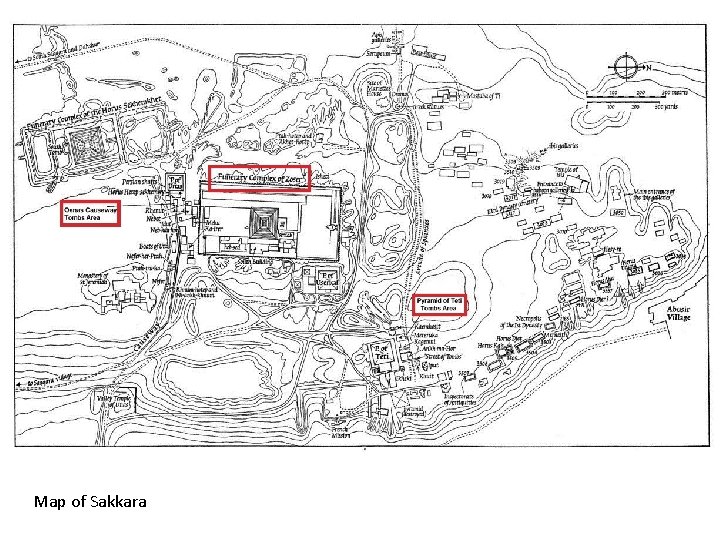 Ancient Egypt Society and Bureaucracy Map of Sakkara
