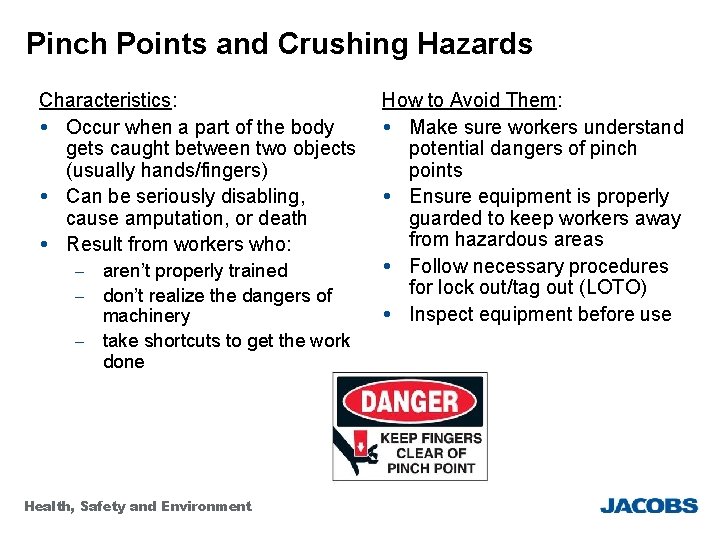Hand Safety 2011 Types of Hand Hazards Health