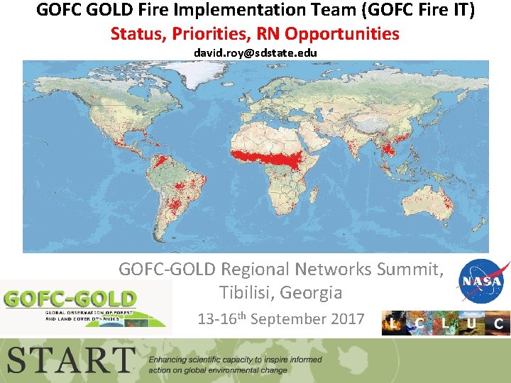 GOFC GOLD Fire Implementation Team GOFC Fire IT