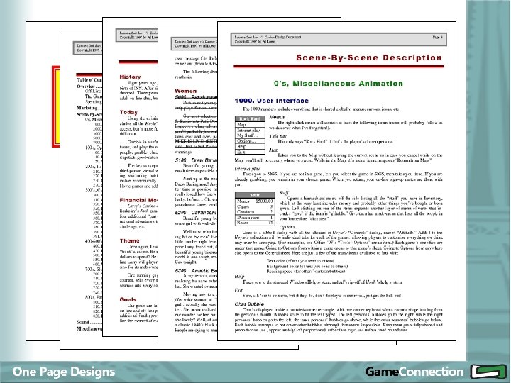 OnePage Designs Stone Librande Creative Director EAMaxis Overview