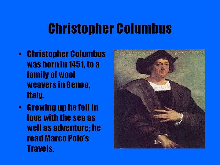 Unit 2 Lesson 2 Spanish ExplorationColumbus Christopher Columbus