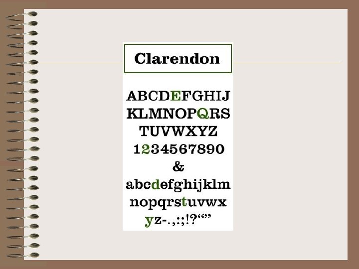 Typography ENGL 3190 Terms Concordant conflicting contrasting NDDB