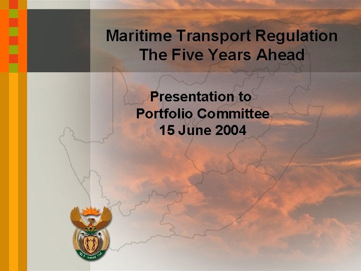 Maritime Transport Regulation The Five Years Ahead Presentation