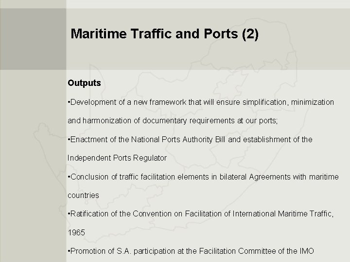 Maritime Transport Regulation The Five Years Ahead Presentation