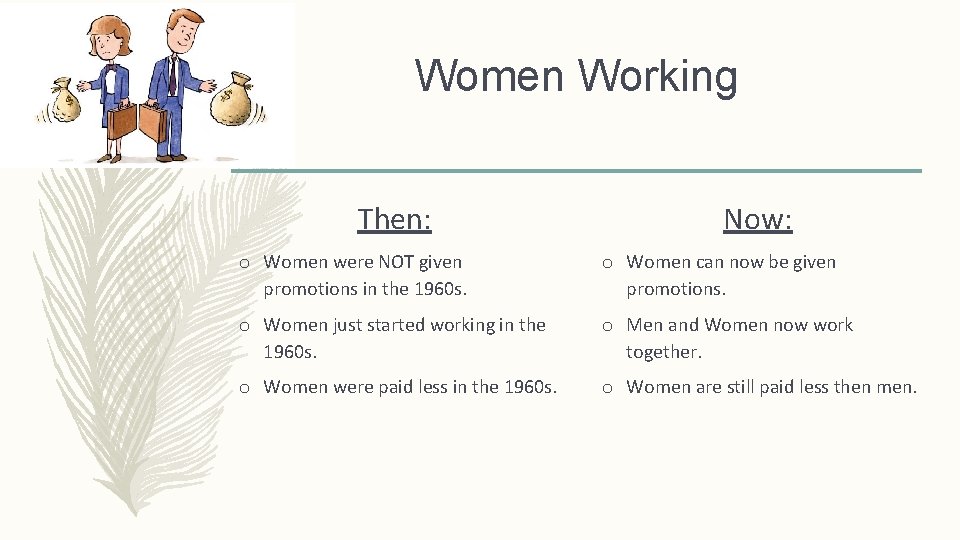 Common Gender Roles Of The 1960 s THEN