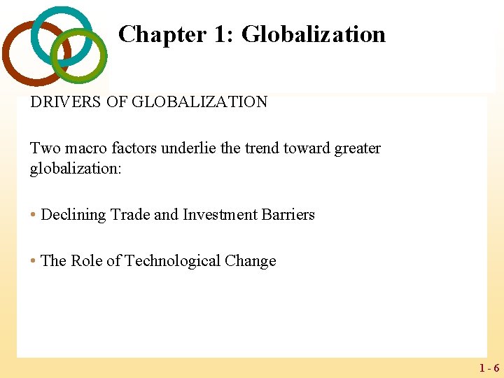 chapter 1 Globalization Mc GrawHillIrwin Global Business Today