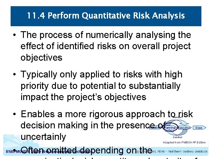 Apply Risk Management Techniques Project Risk Processes Part