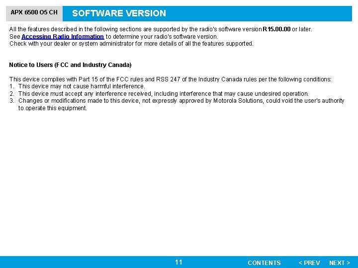 APXTM TWOWAY RADIOS APX 6500 O 5 CONTROL