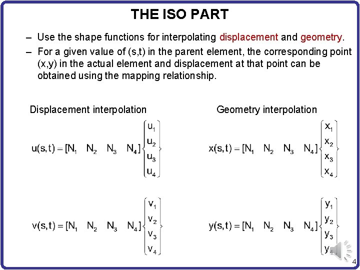 ISOPARAMETRIC ELEMENT Bruce Irons 1924 1983 Quadrilateral Shape