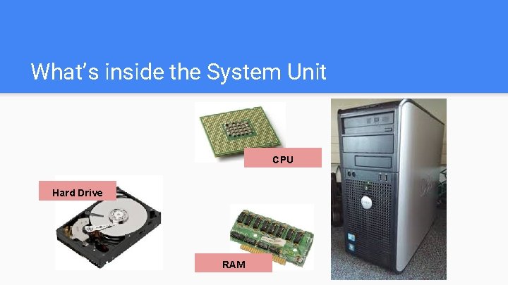 Computer Basics Todays Class What is a computer