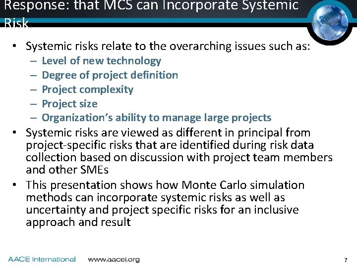 RISK2142 The Monte Carlo Method for Modeling Mitigating
