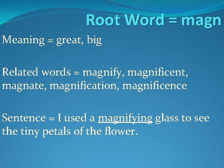 20 Common Root Words Root Word mor mort