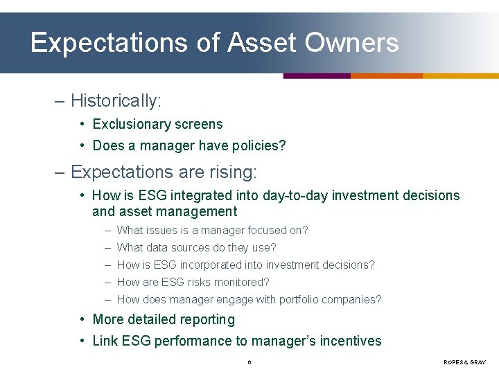Socially Responsible Investing 101 for Asset Managers Isabel