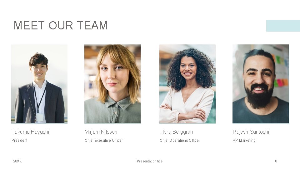 PRESENTATION TITLE Mirjam Nilsson Introduction AGENDA Primary goals