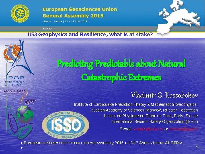 US 3 Geophysics and Resilience what is at