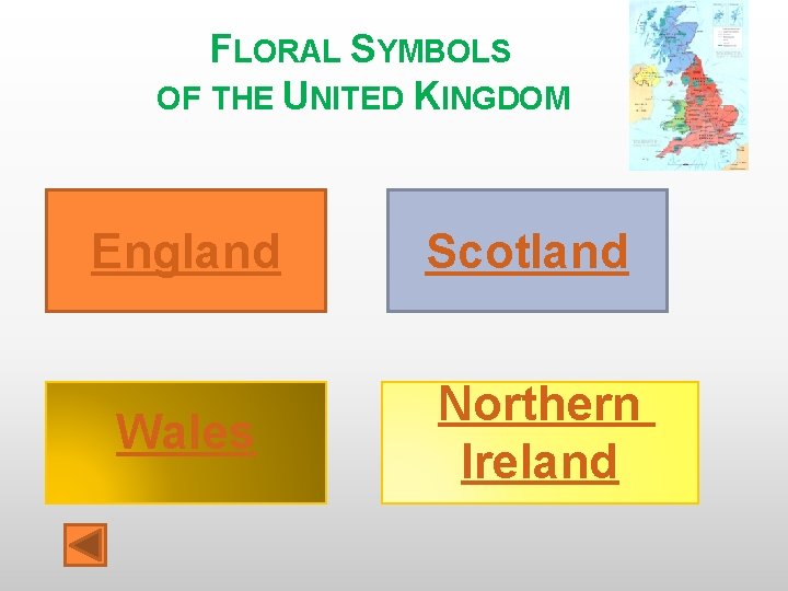 FLORAL SYMBOLS OF THE UNITED KINGDOM England Scotland