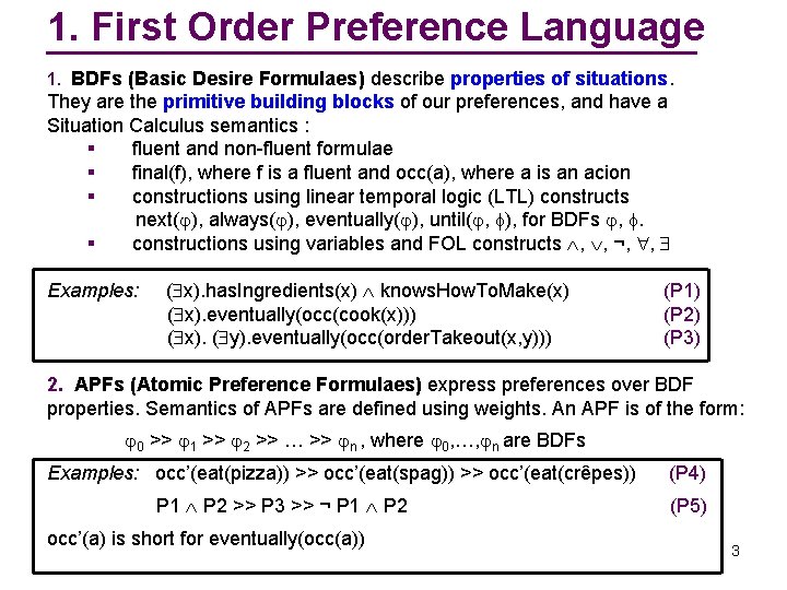 Planning With Preferences Shirin Sohrabi Araghi www cs