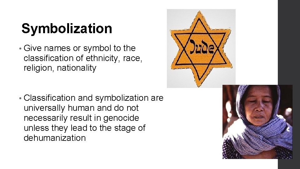 Ten Stages of Genocide Classification Us vs them