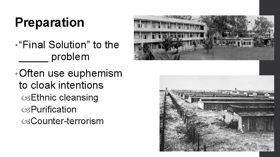 Ten Stages of Genocide Classification Us vs them