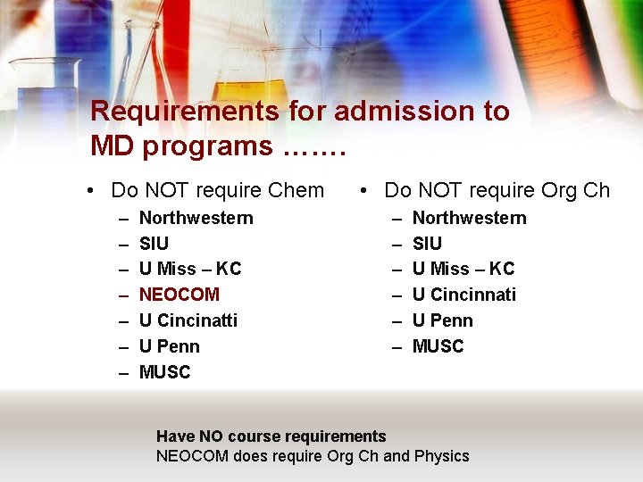 Using Chemistry in Medicine Norman Ferrari MD West