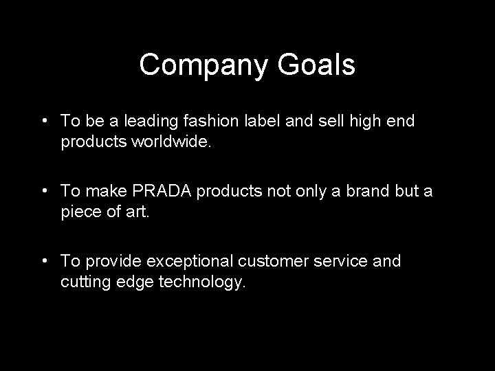 International Marketing PRADA Morgan Baker Stasia Bevard Amy