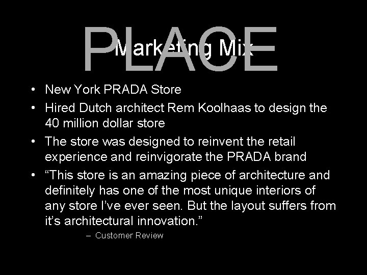 International Marketing PRADA Morgan Baker Stasia Bevard Amy