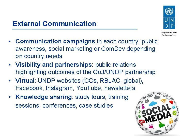 United Nations Development Programme COMMUNICATION PLANNING ...