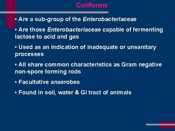Food Microbiology 1 Unit 2 Indicators in Food