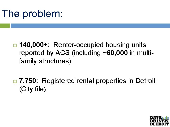 A JOURNEY TO BETTERUNDERSTAND OCCUPANCY IDENTIFYING RENTAL PROPERTIES