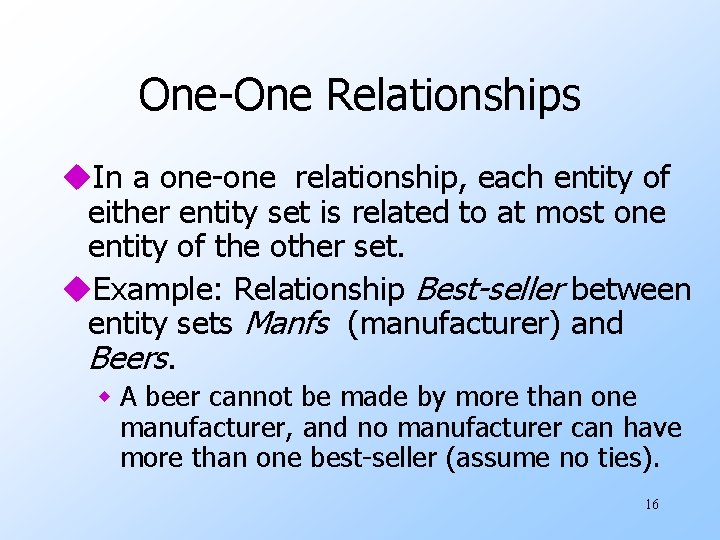 EntityRelationship Model Diagrams Class hierarchies Weak entity sets