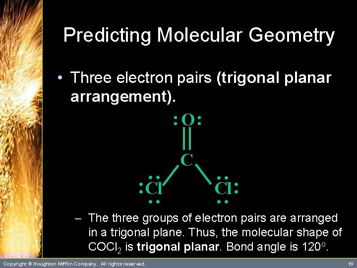 Chapter Ten Molecular Geometry and Chemical Bonding Theory