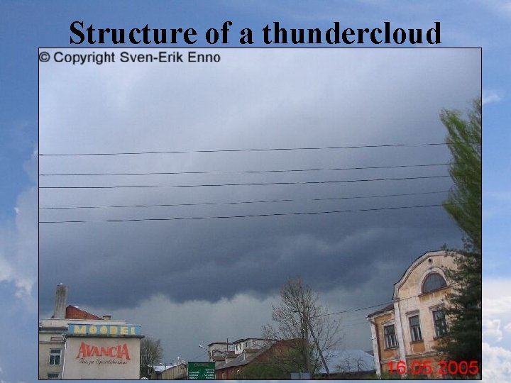 Thunderstorms and thunder observations SvenErik Enno Estonia 10