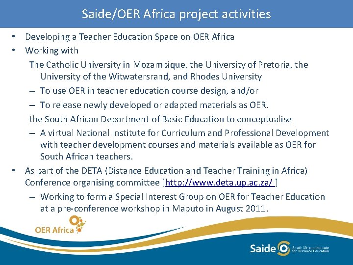 What are we learning about OER in teacher