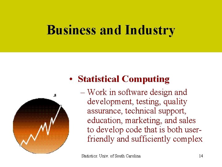 Graduate Studies in Statistics at University of South