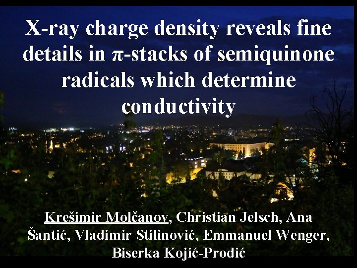 Xray charge density reveals fine details in stacks