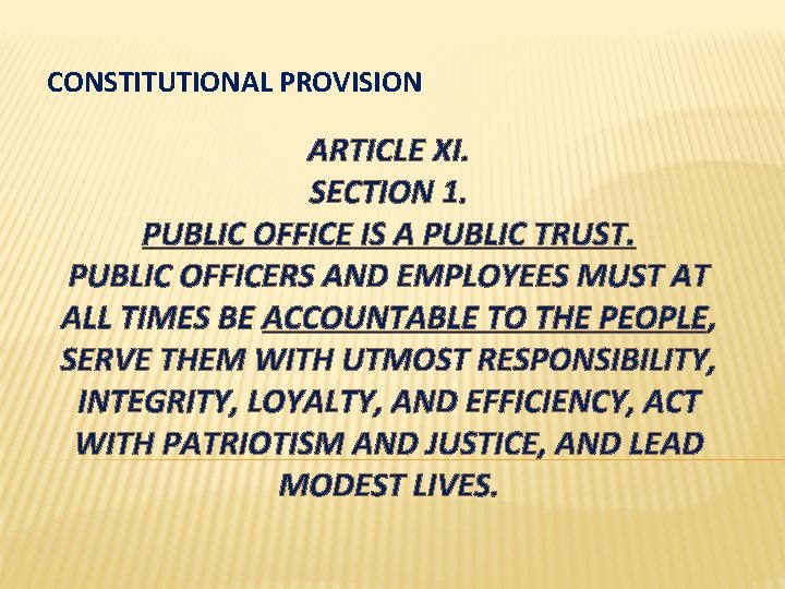 LEGAL FRAMEWORK OF PUBLIC ACCOUNTABILITY Atty Rex R